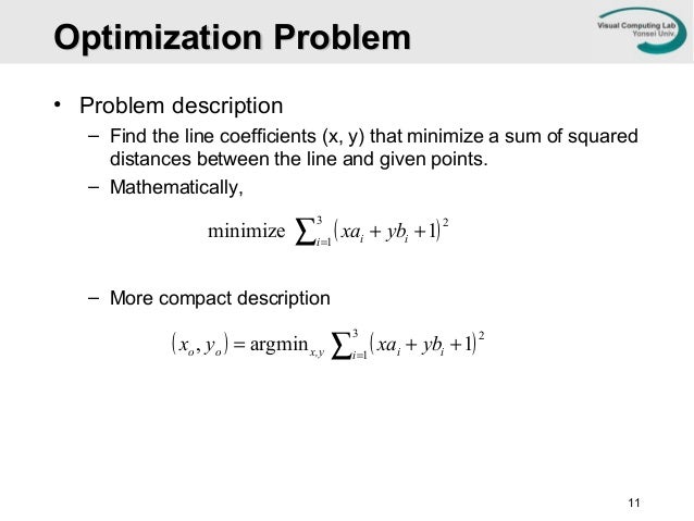 Least Square Optimization And Sparse Linear Solver 