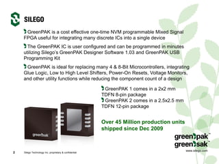 Silego Green PAK Short Feb2011 | PDF