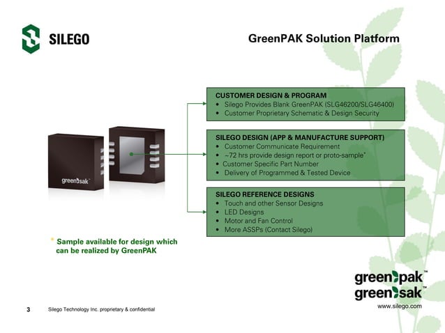 Silego Green PAK Short Feb2011 | PDF