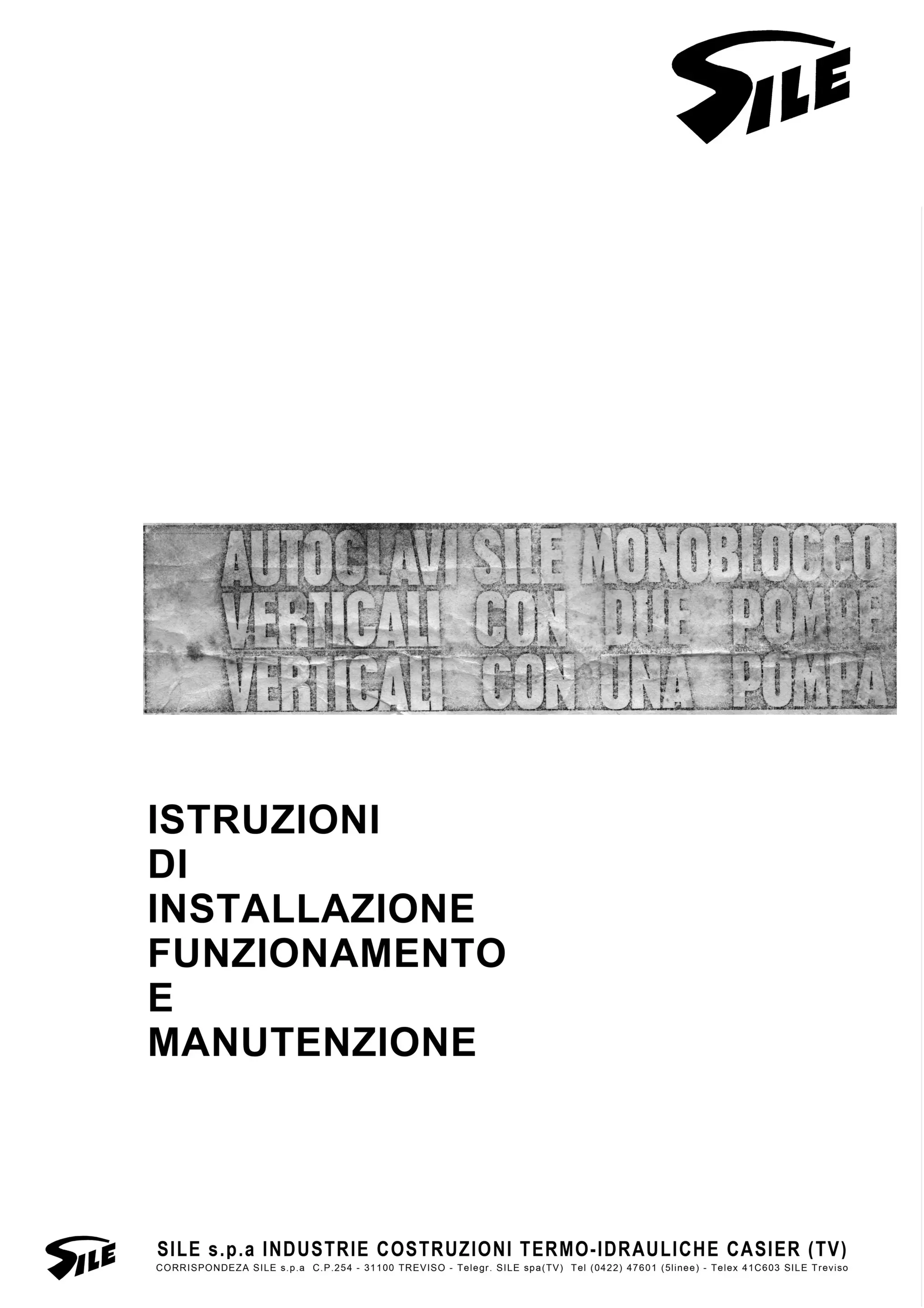 Sile monoblocco | PDF