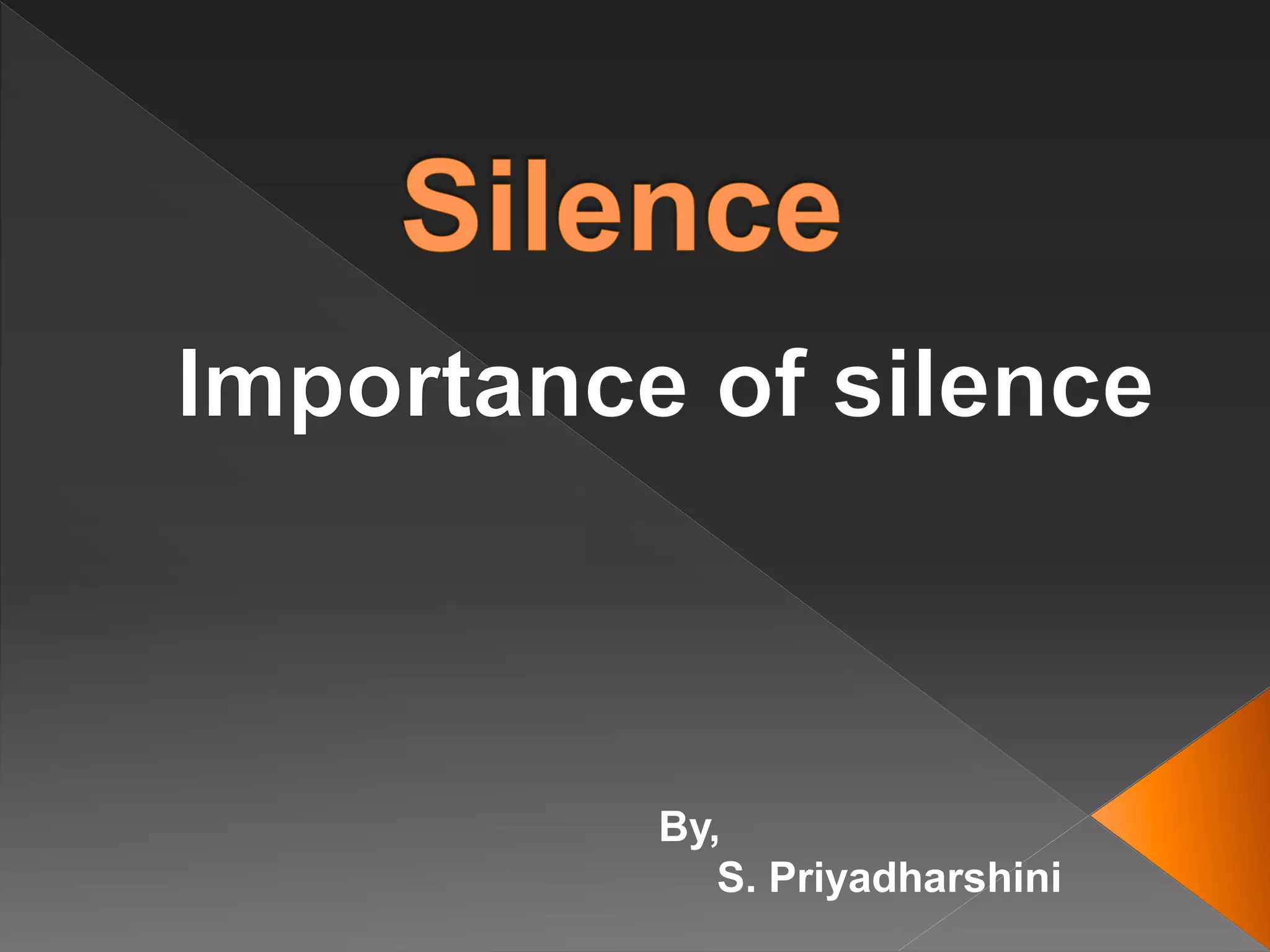 Silence | PPTX