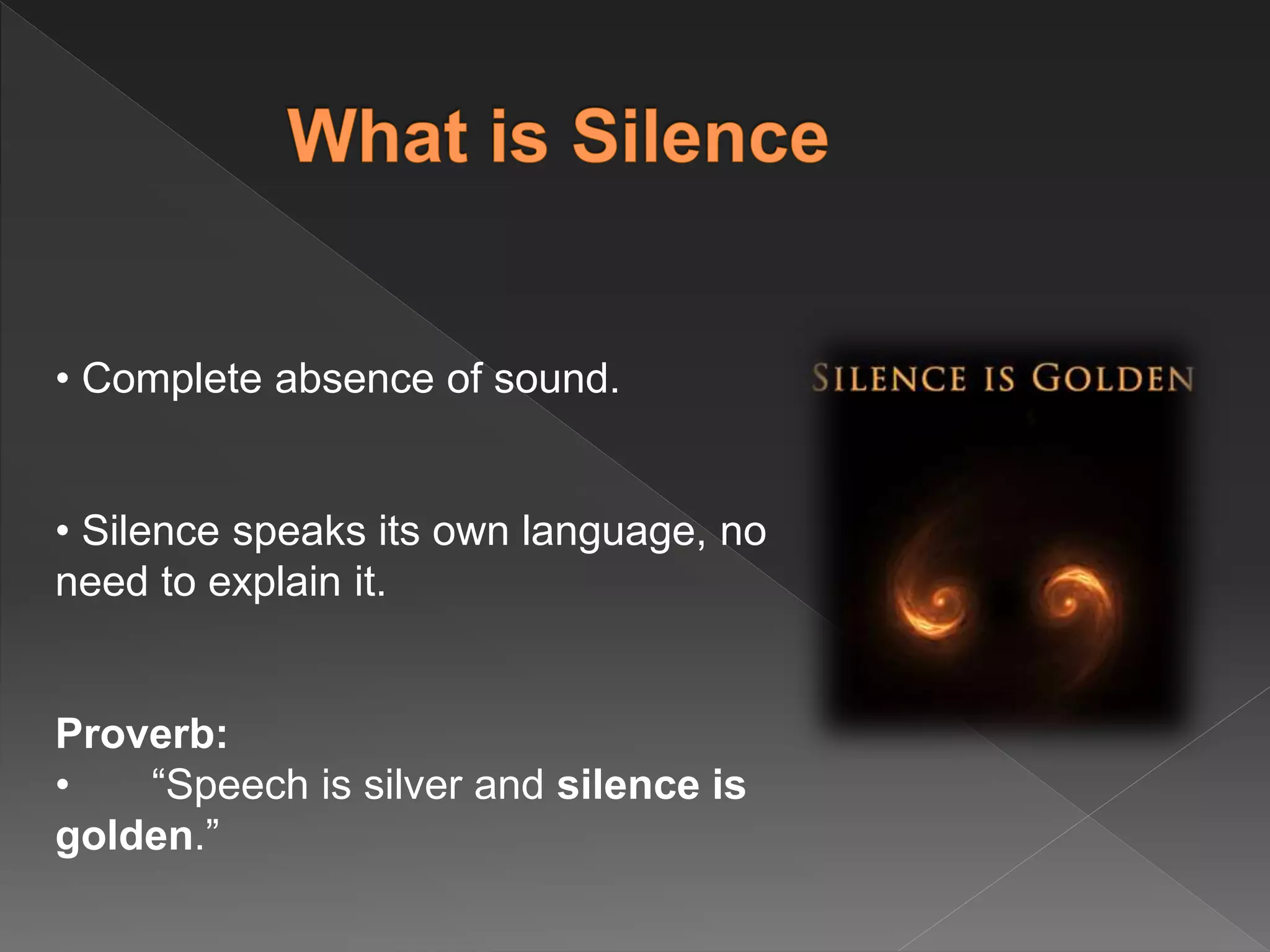 Silence | PPTX
