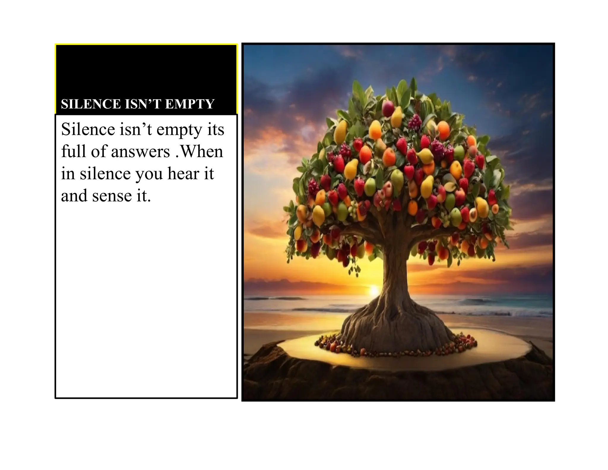 Silence is God - Everything comes out of silence. | PPT