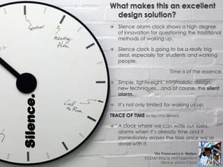 Silence Alarm Clock | PPT