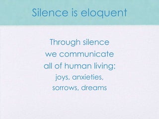 Silence and the Word | PPTX