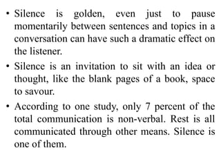 A Silence as a Mode of communication.pptx