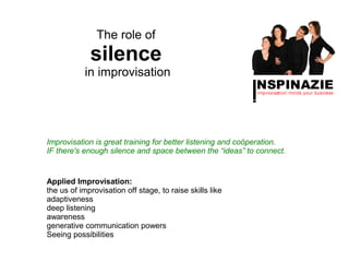 Silence in impro | PPT