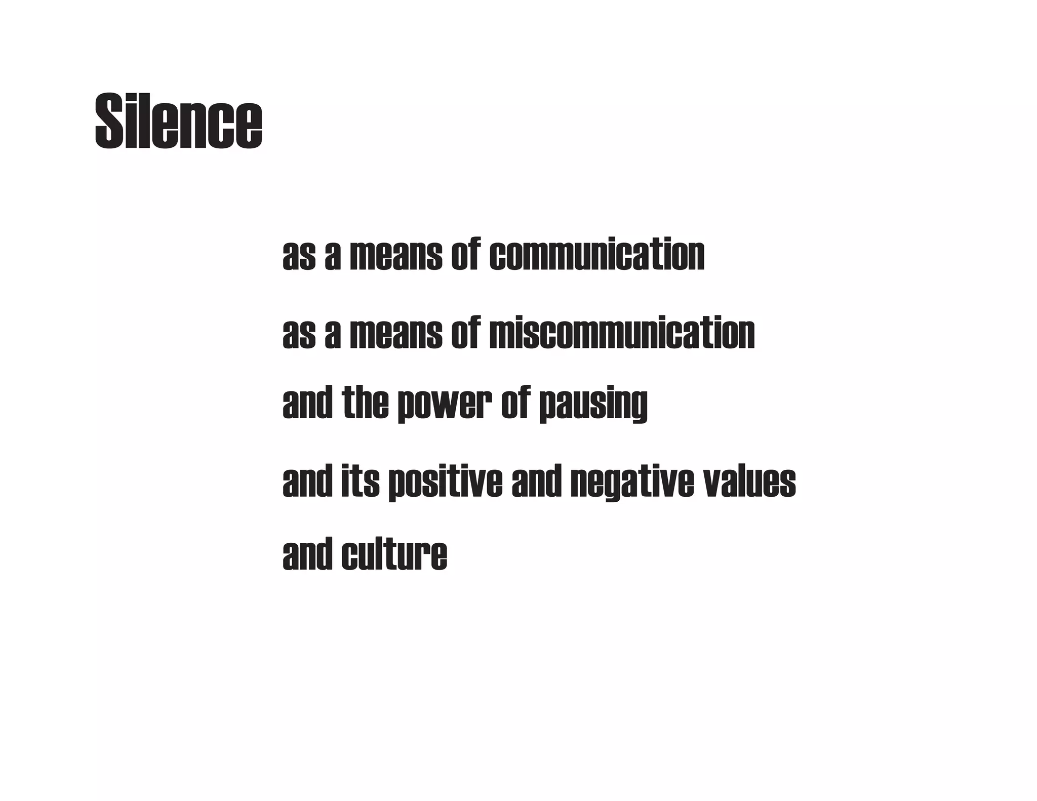 The Power of Silence in Interpersonal Communication | PDF