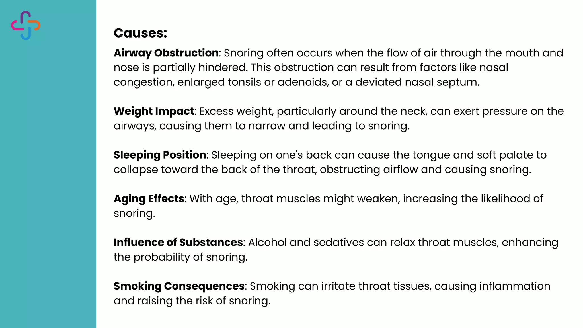 Understanding the Causes, Effects, and Solutions for Snoring | PDF
