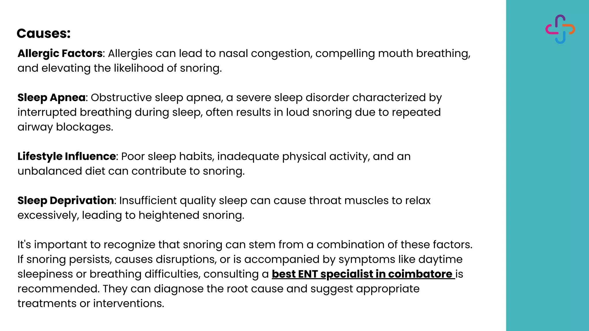 Understanding the Causes, Effects, and Solutions for Snoring | PDF
