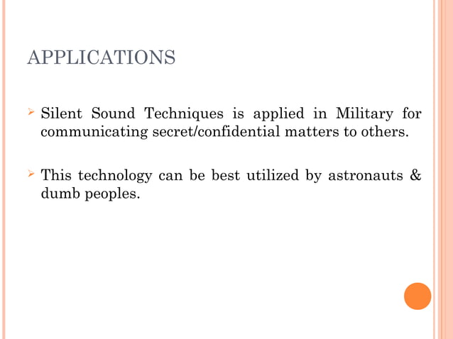 Silent sound-technology ppt final | PPT | Digital Audio | Computer ...