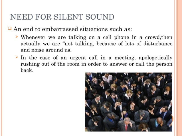 Silent sound-technology ppt final | PPT | Digital Audio | Computer ...