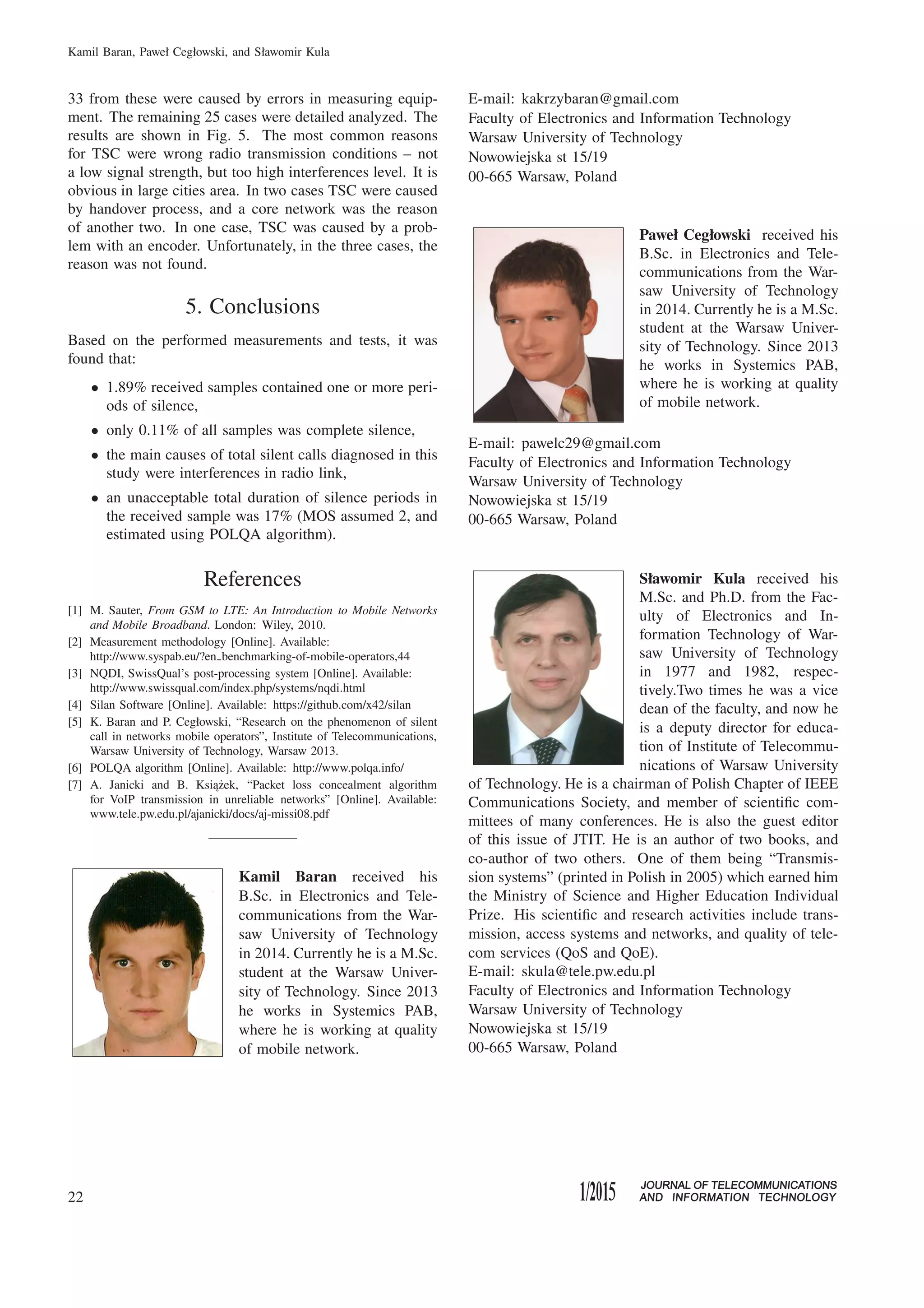 Silent call reason | PDF