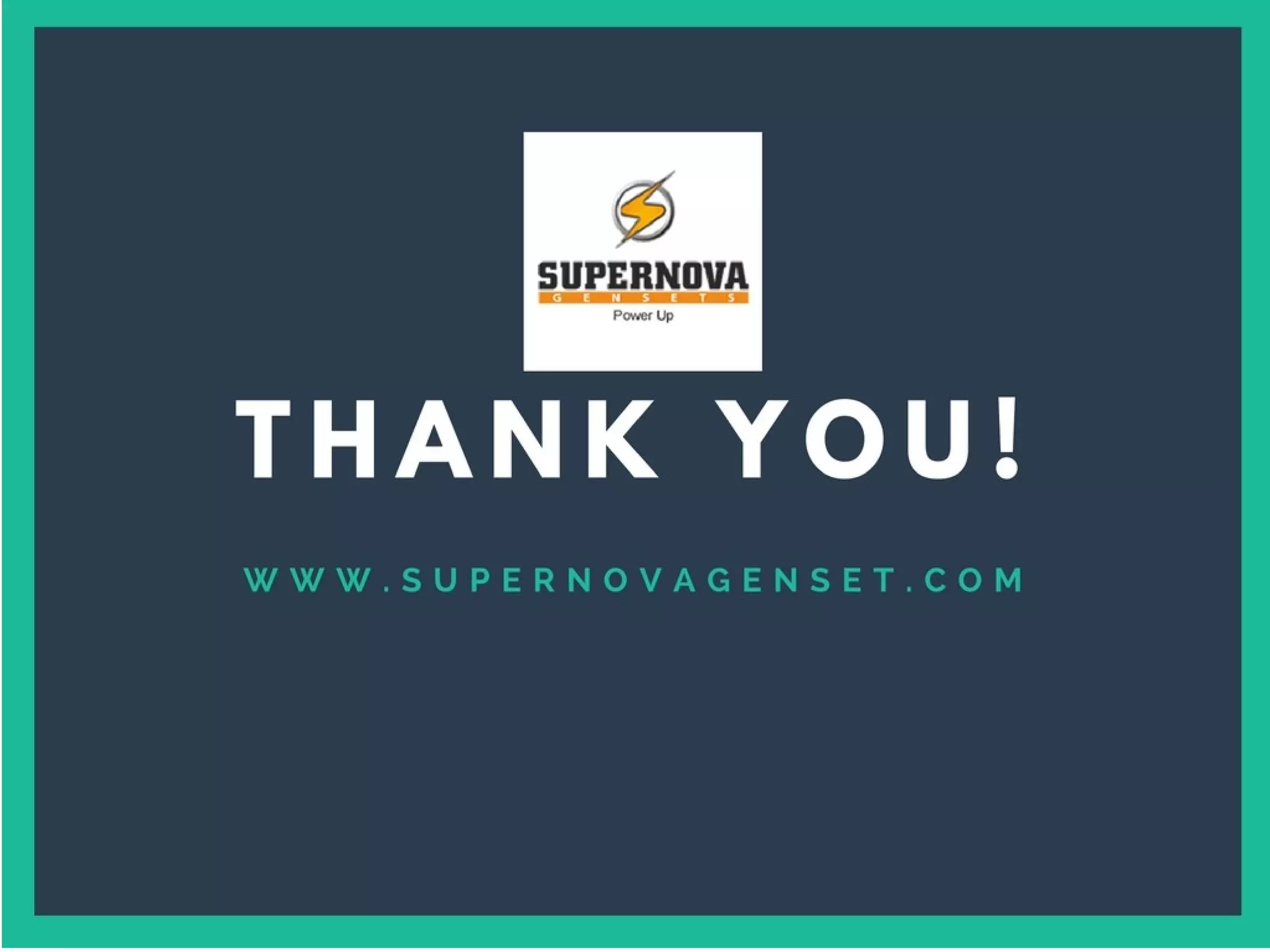 Supernova Genset - Silent Diesel Generator | PPT