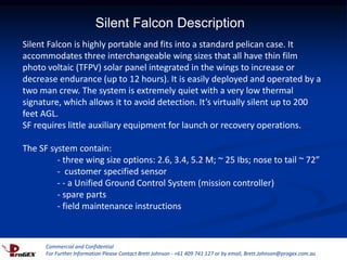 Silent Falcon - Ultra Long Endurance, Electric UAV | PPTX