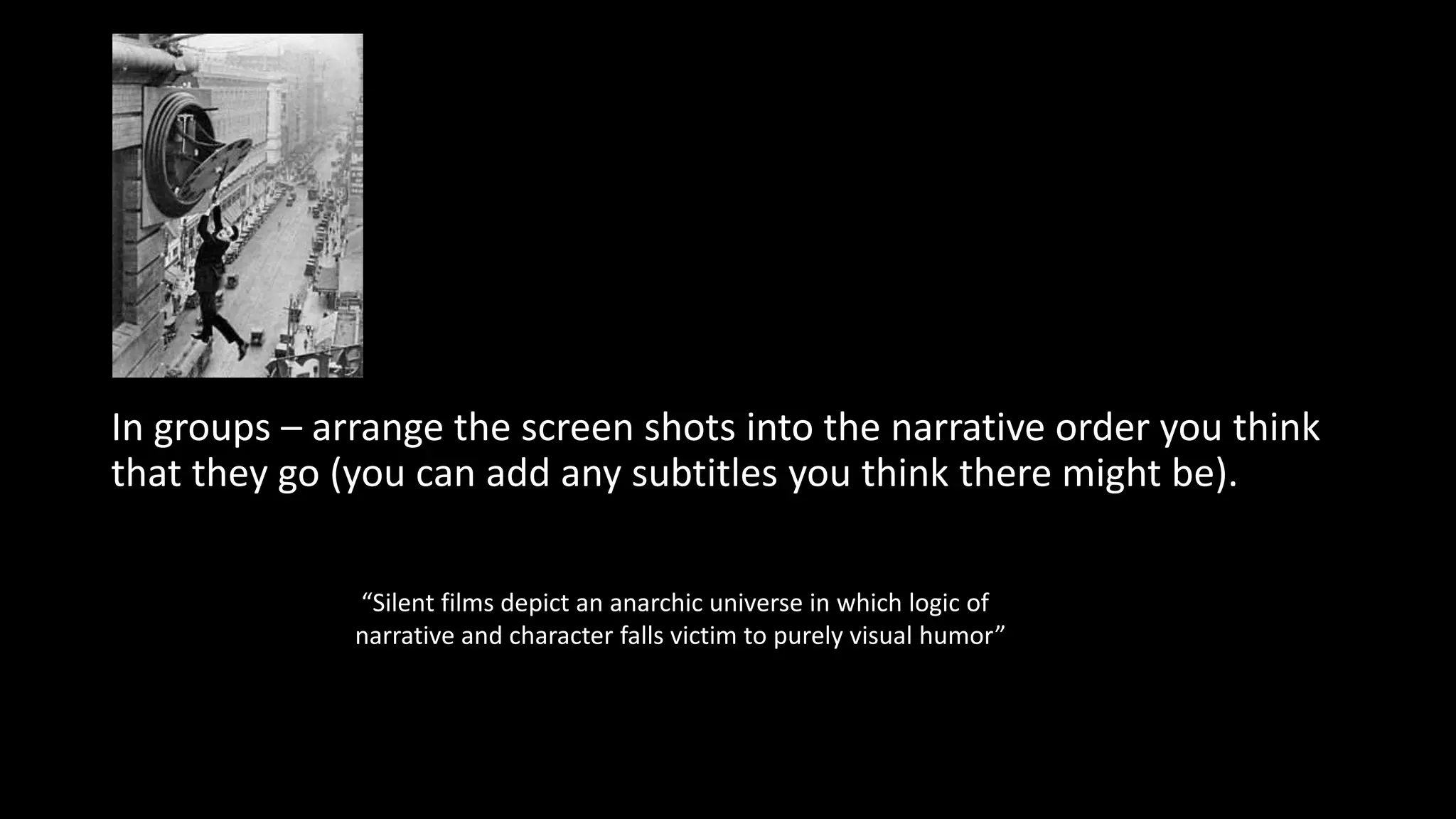 Silent film – narrative and style | PPTX