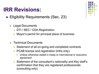 Silent irr revisions | PPT