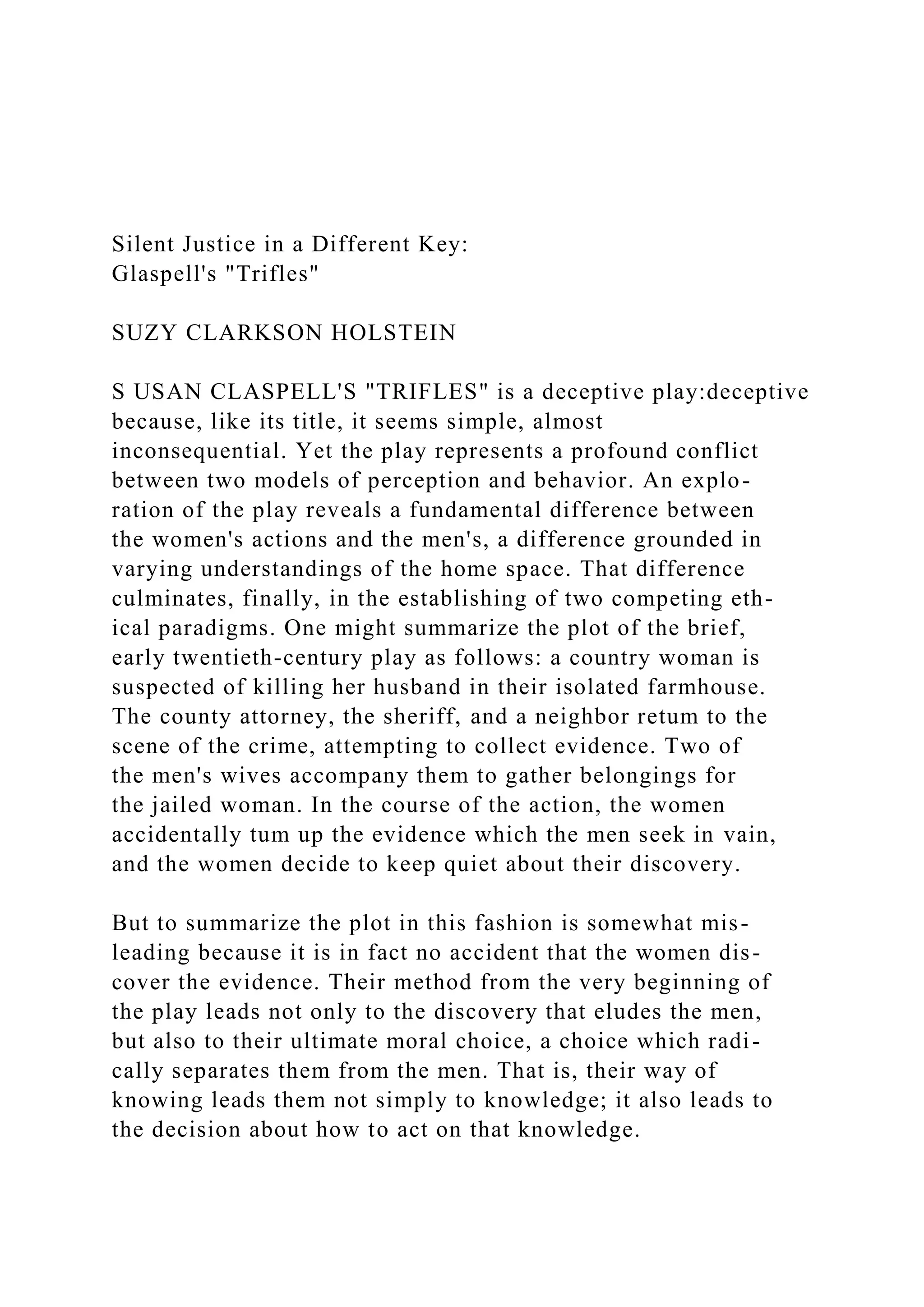 Silent Justice in a Different KeyGlaspells TriflesSU.docx