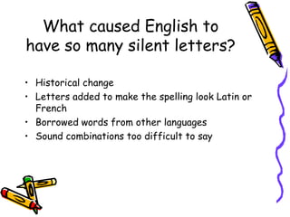 Silent letters | PPT