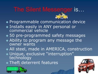 Silent Messenger Powe Point | PPTX