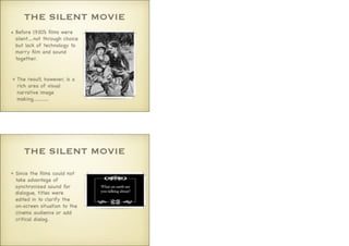 Silent movies | PPT
