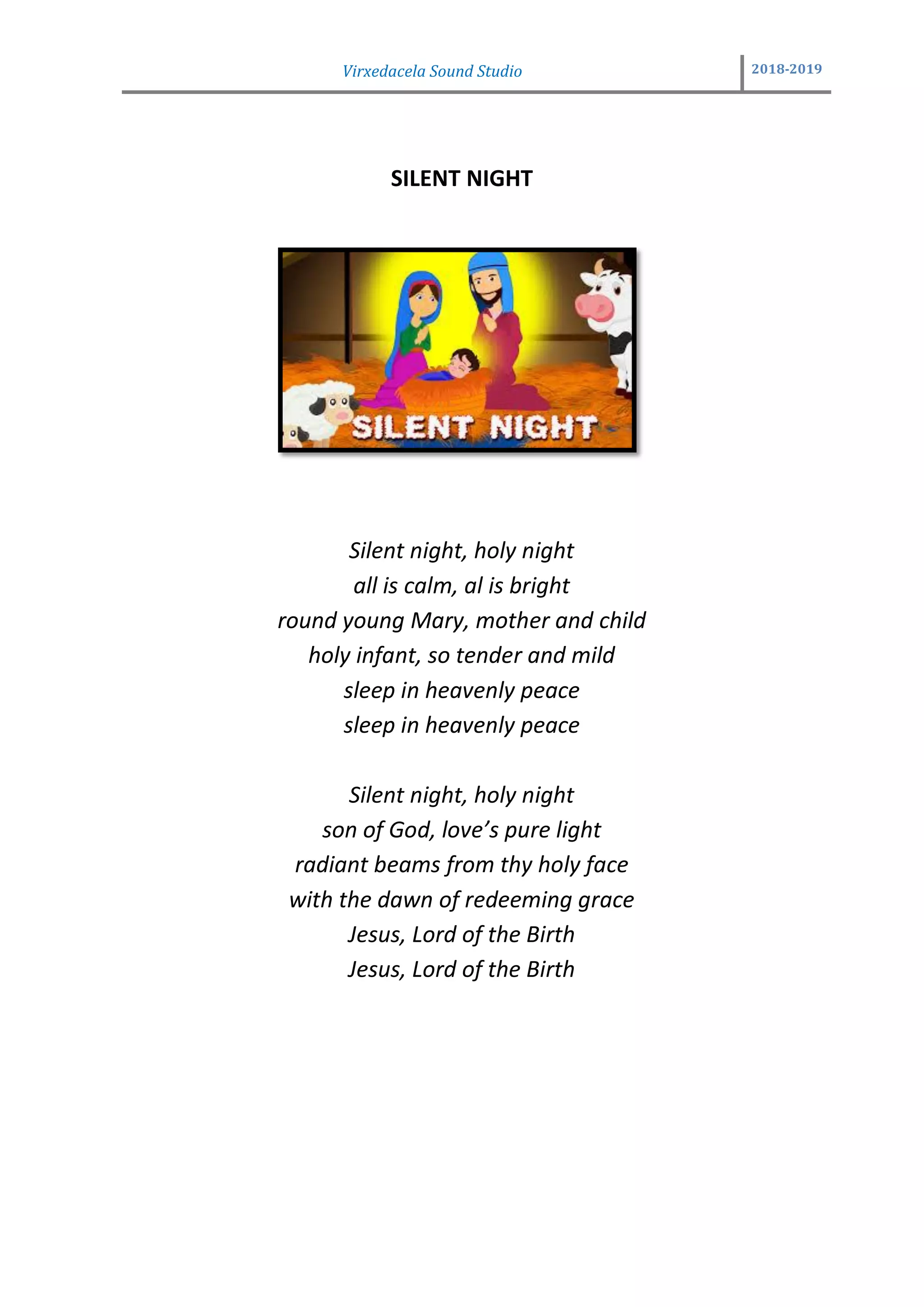 Silent night kids version | PDF