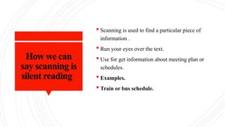 Silent Reading . | PPTX