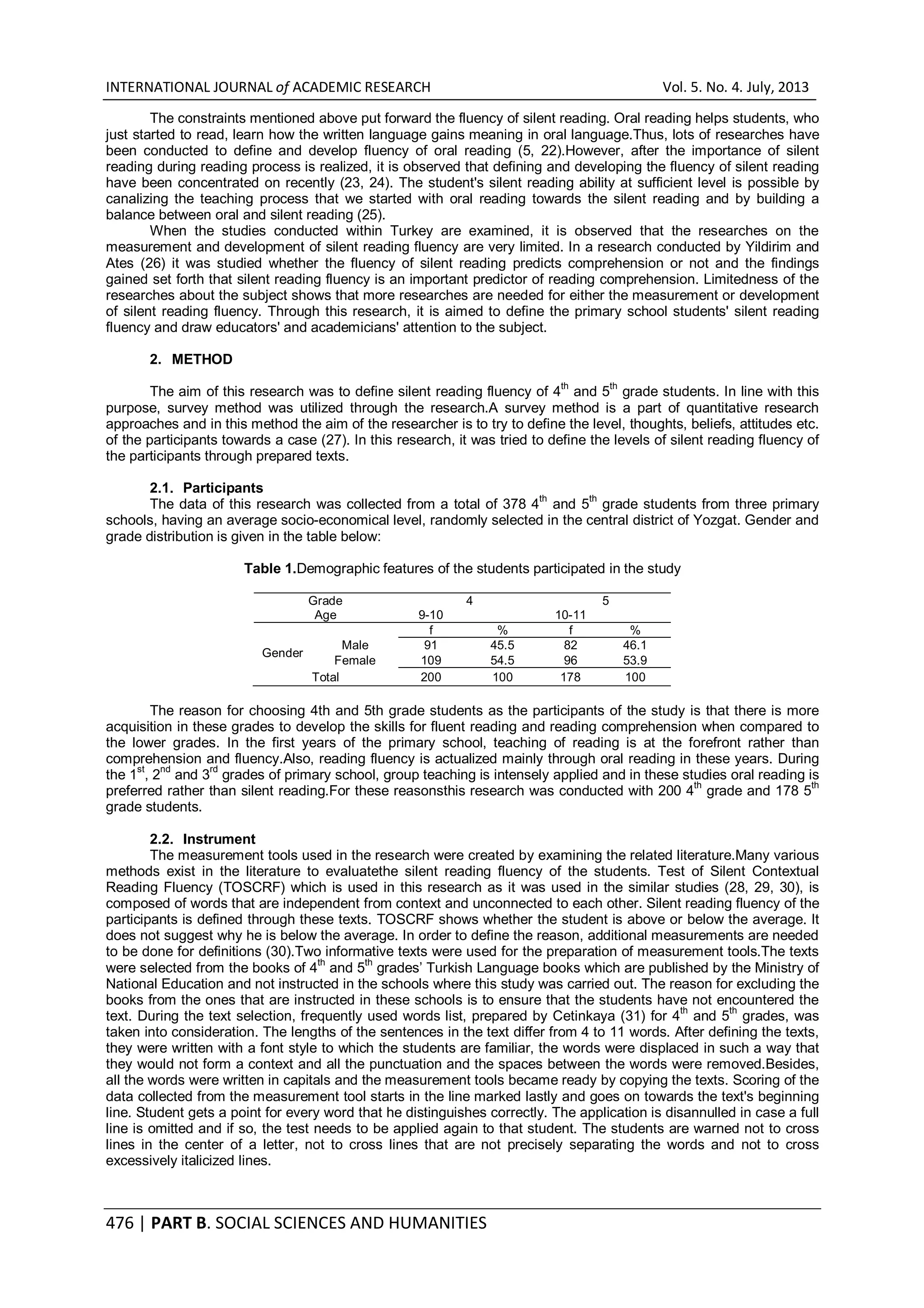 Silent reading fluency | PDF