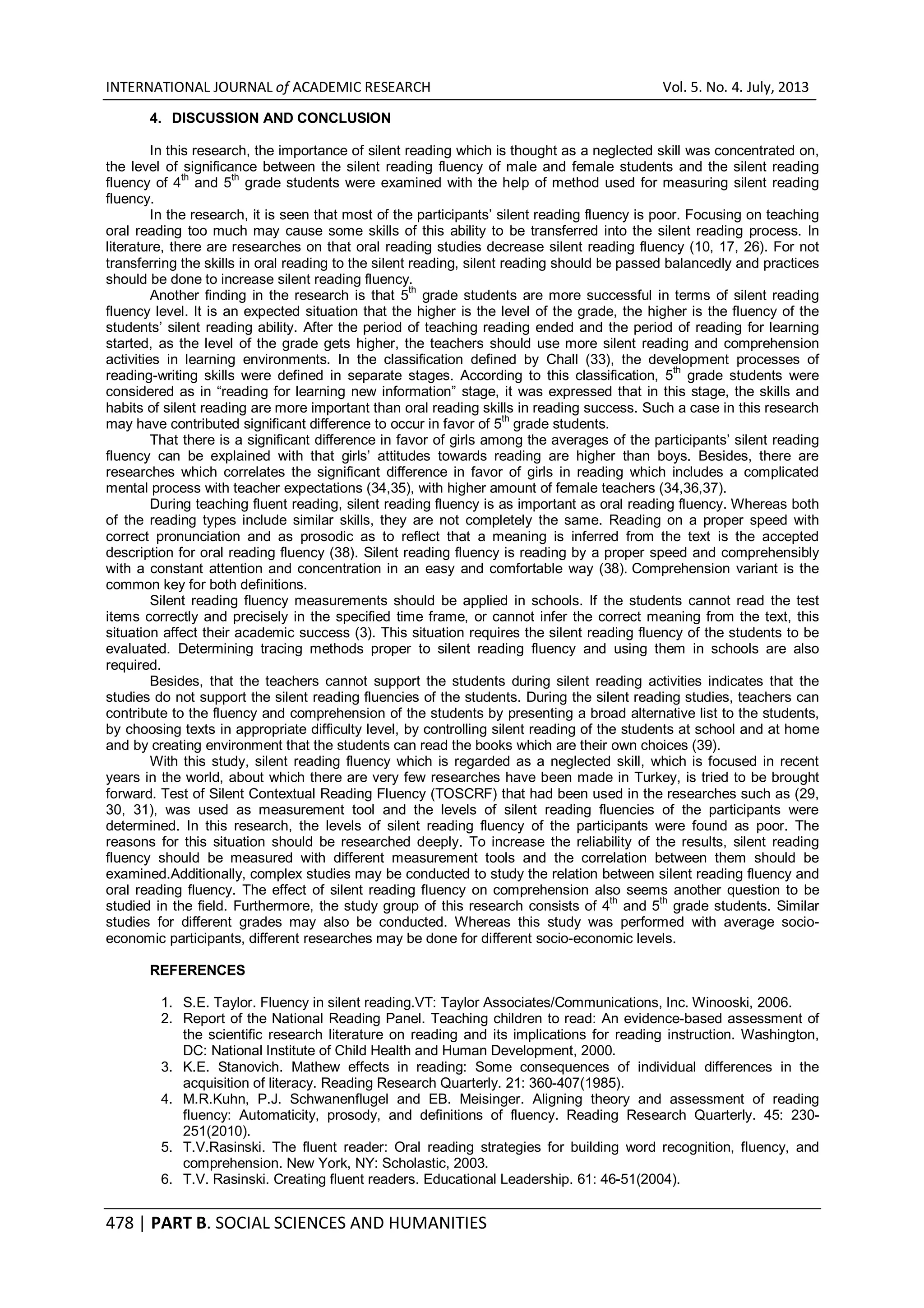 Silent reading fluency | PDF