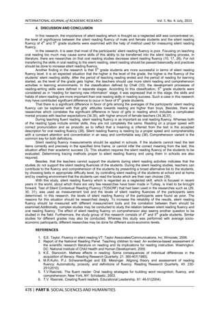 Silent reading fluency | PDF