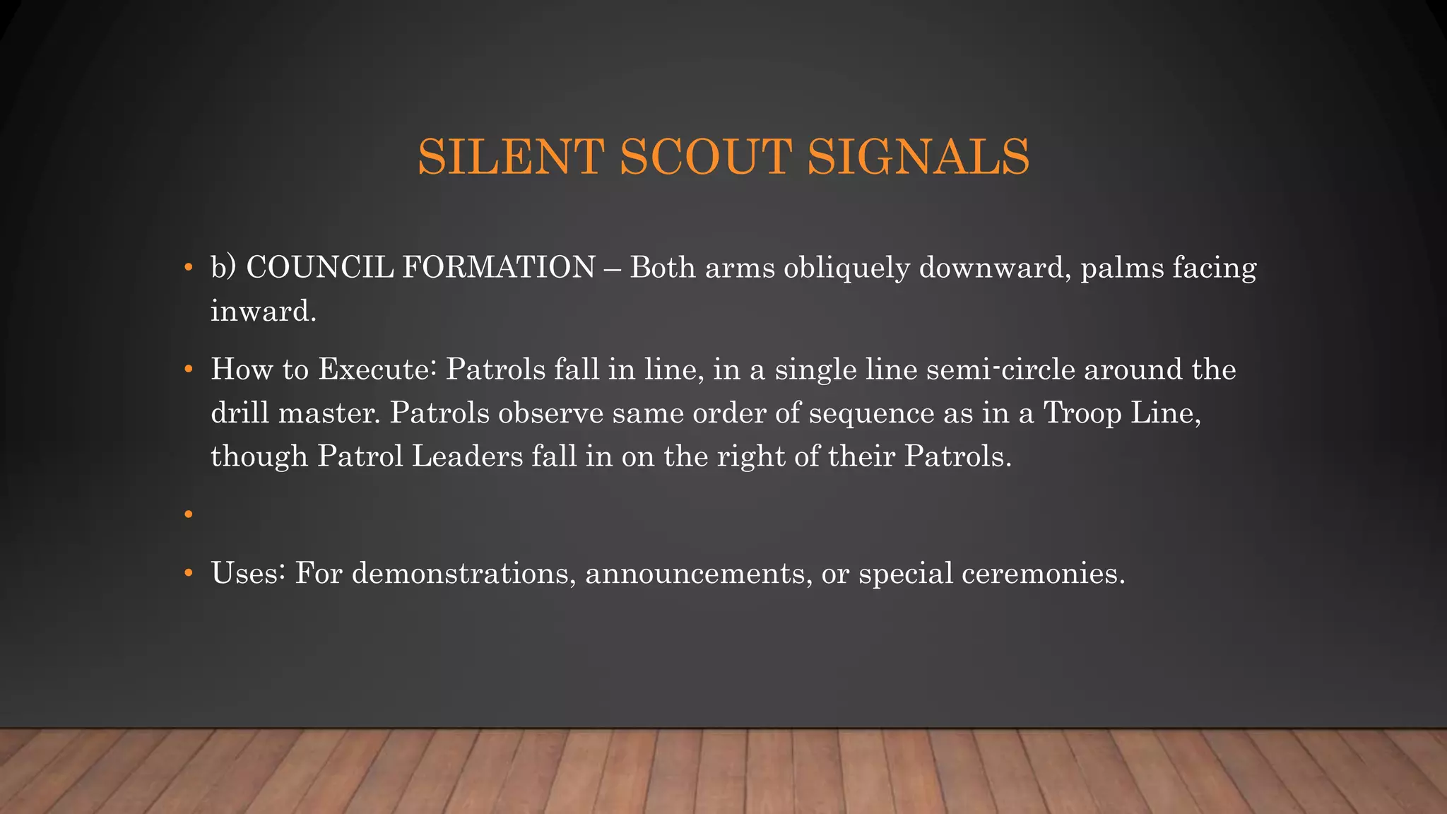 Silent scout signals | PPTX