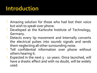 Silent Sound | PPT
