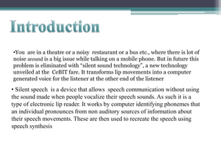 Silent sound interface | PPT