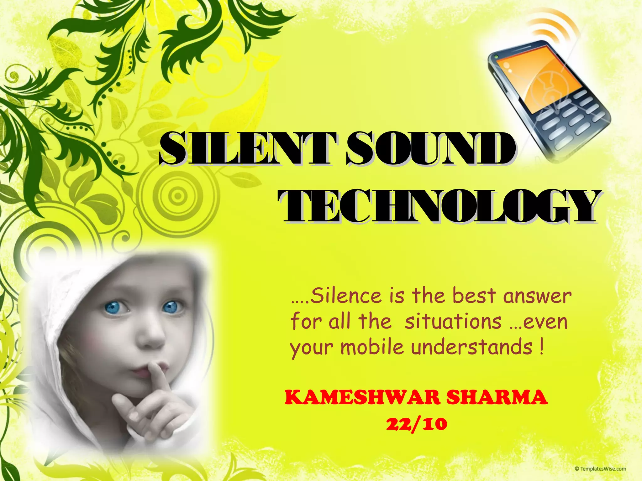 silent sound technology | PPT
