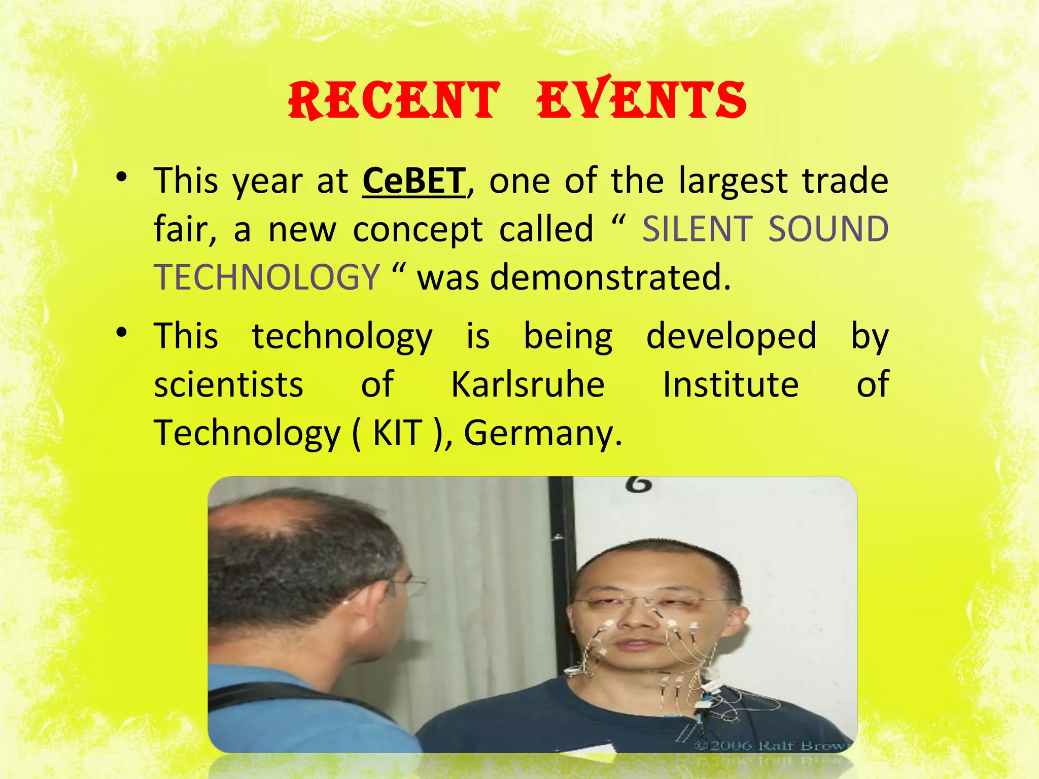 silent sound technology | PPT