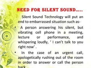 silent sound technology | PPT