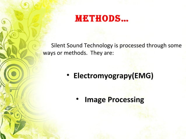 silent sound technology | PPT