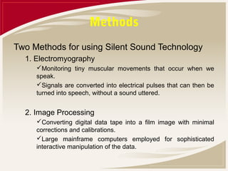 Silent sound technology | PPT