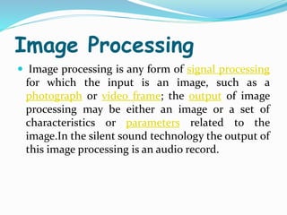 Silent sound technologyrevathippt | PPTX