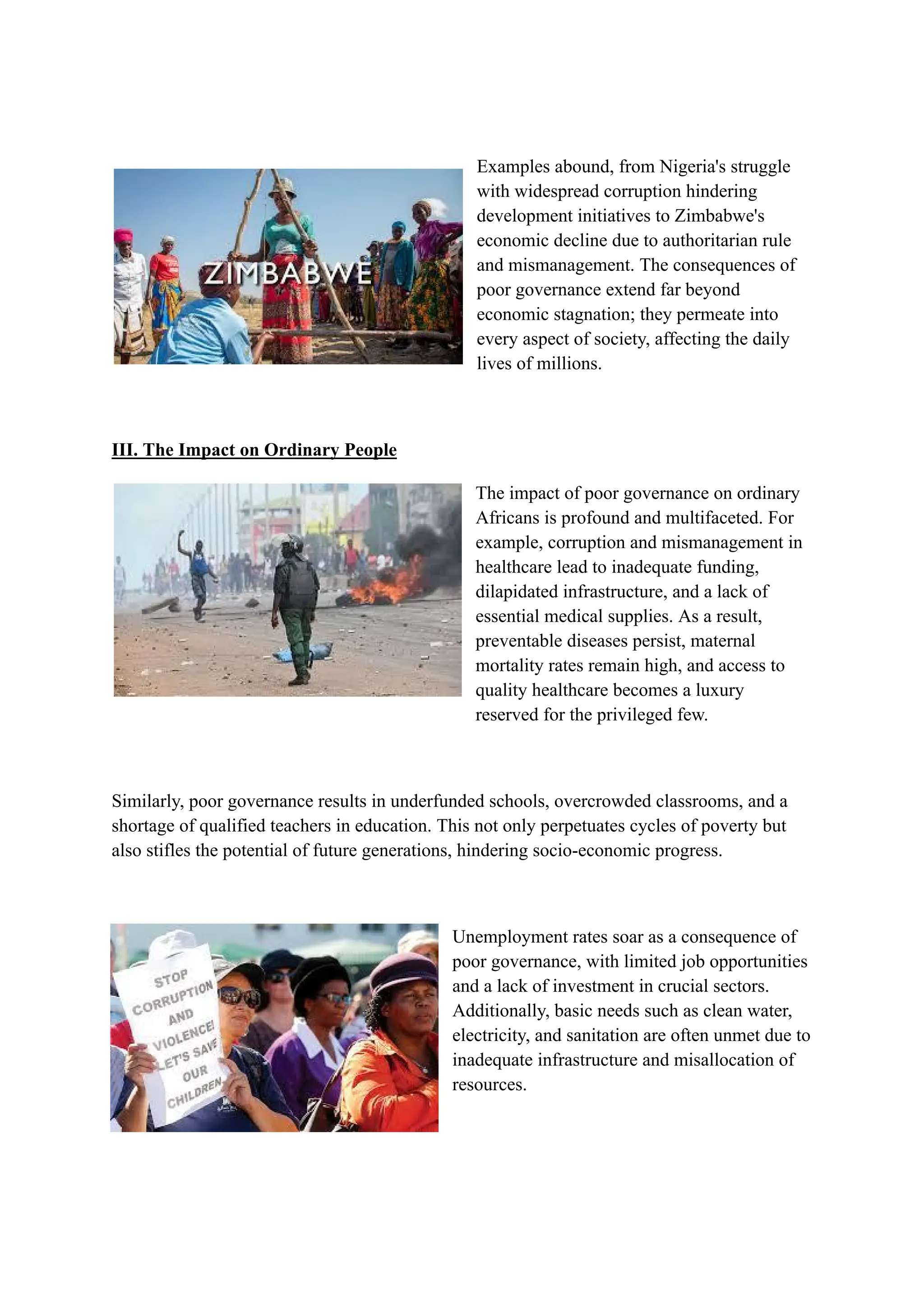 Silent Suffering_ How Poor Governance Shapes the Lives of Africa's ...