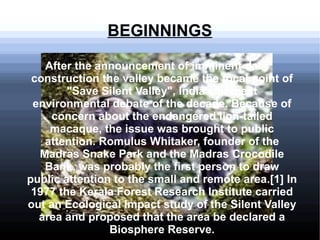 Save Silent Valley | PPT