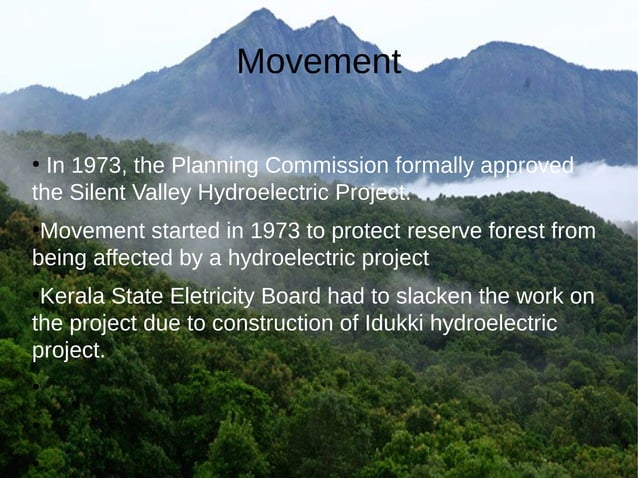 Silent valley movement | ODP