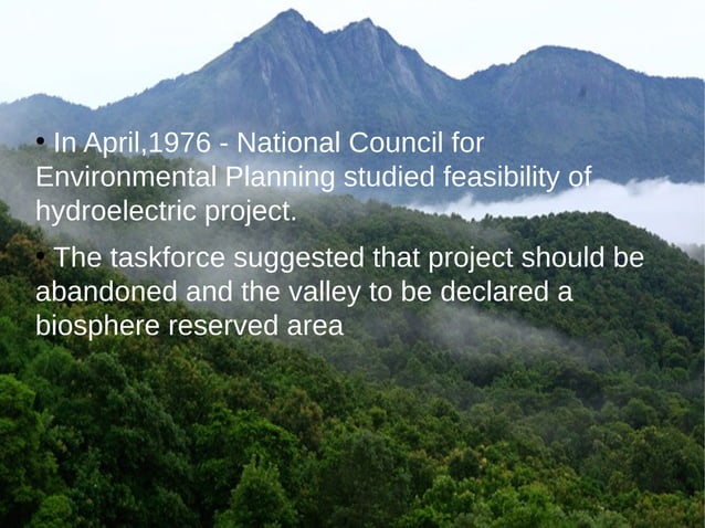 Silent valley movement | ODP