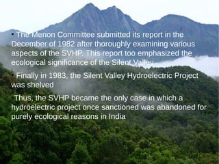 Silent valley movement | ODP