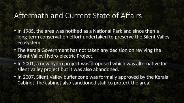 Silent Valley PPT for natural environment.pptx | Zoos & Aquariums | Attractions