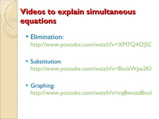 Simultaneous Equation Project | PPT