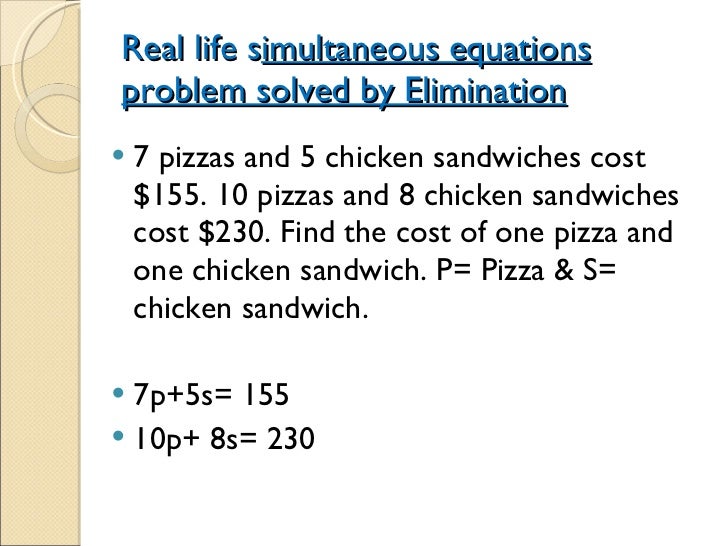 Simultaneous Equation Project