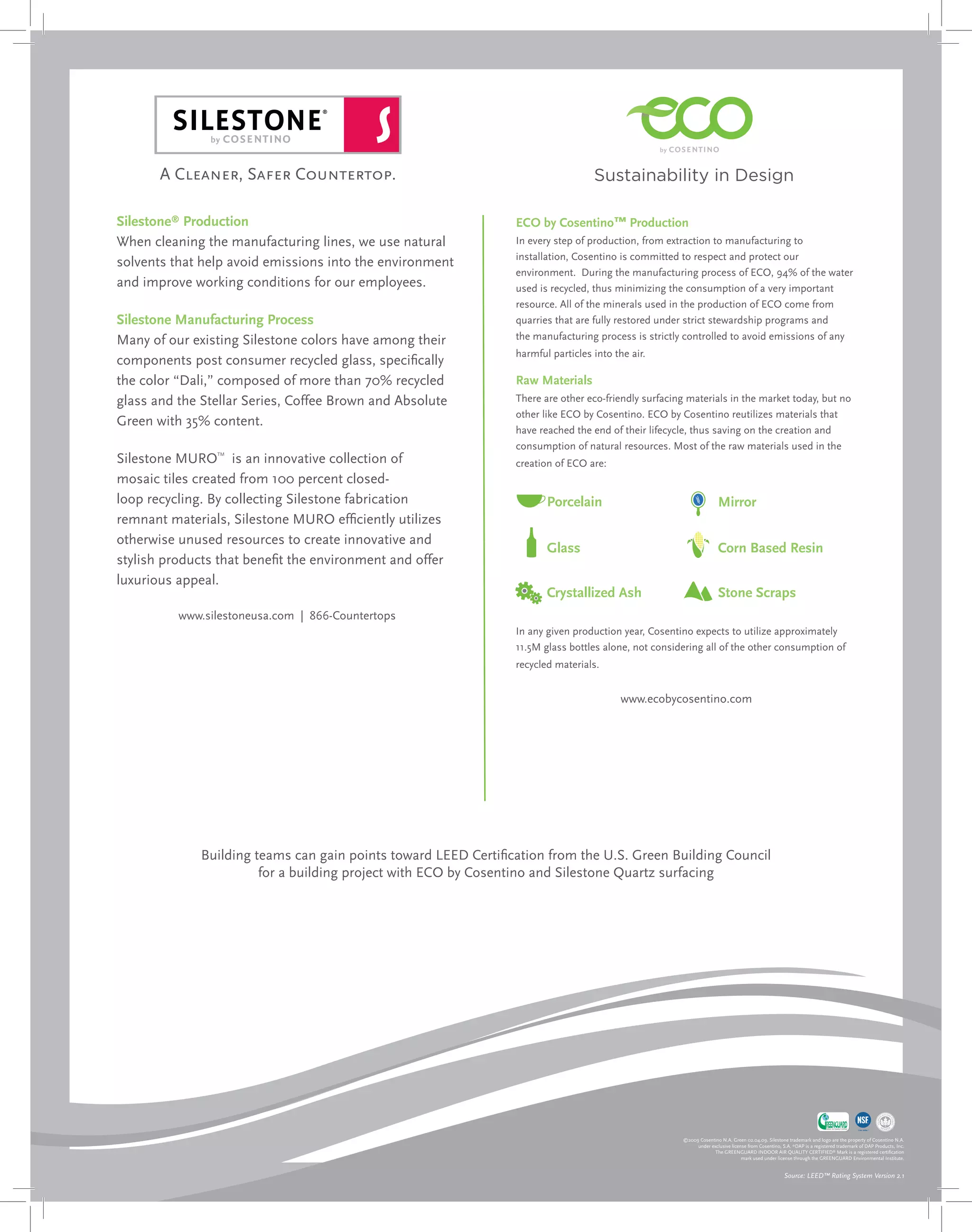 Silestone Cosentino’s Environmental Commitment | PDF | Environmental Services Industry | Industries