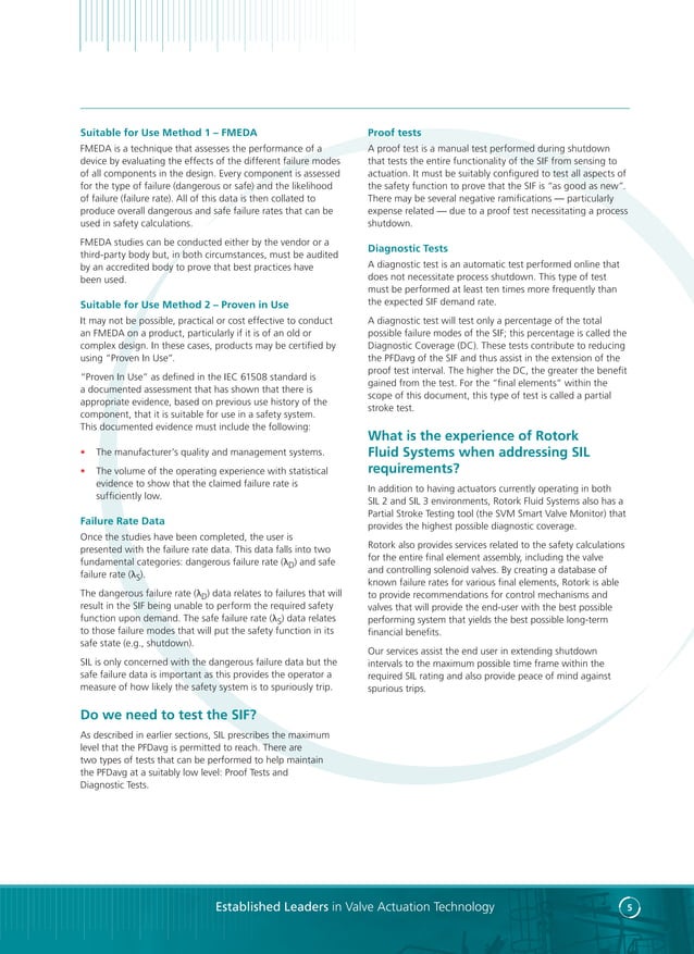 Sil explained in valve actuators | PDF