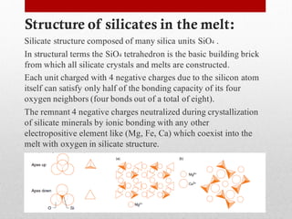 Silica polymerization in igneous processes. | PDF